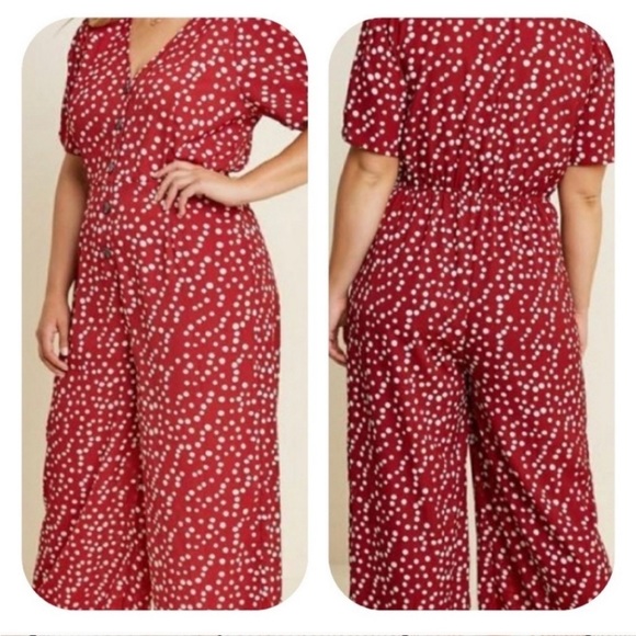 Hayden | Pants & Jumpsuits | Fun Polka Dot Jumpsuit | Poshmark